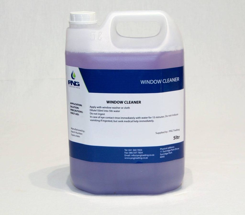 WINDOW CLEANER - 5ltr | Chemicals | General Sanitisers and Chemicals ...